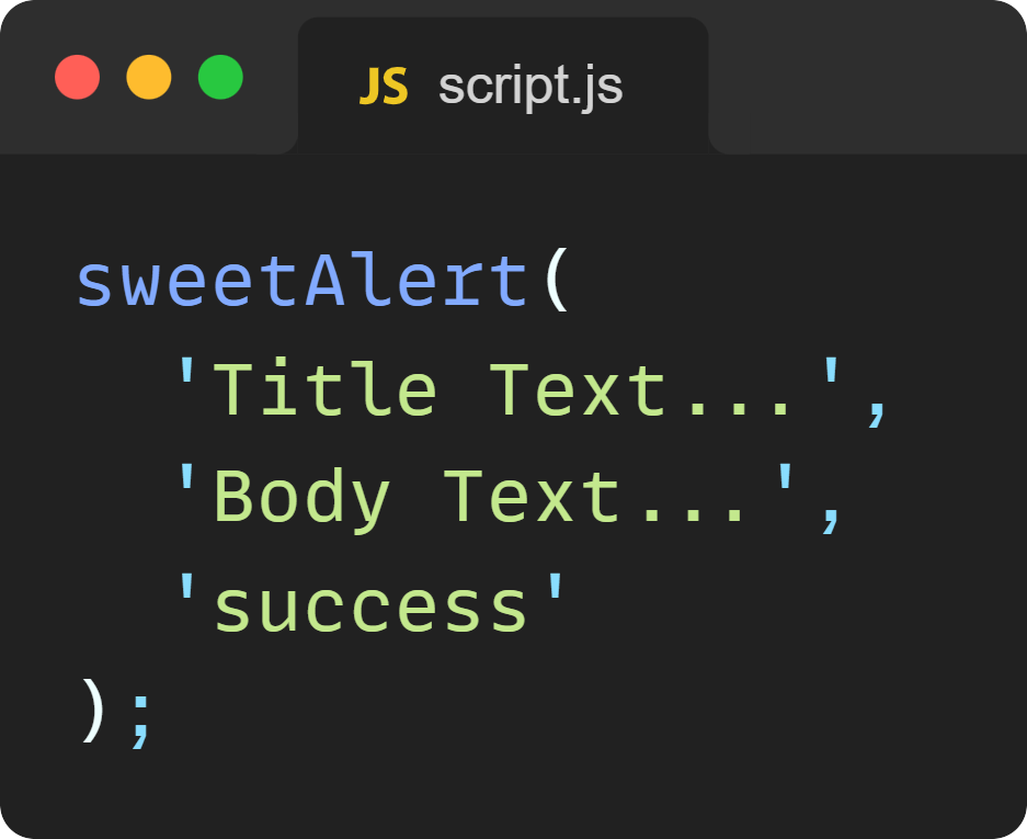 پنجره‌های زیبا با SweetAlert